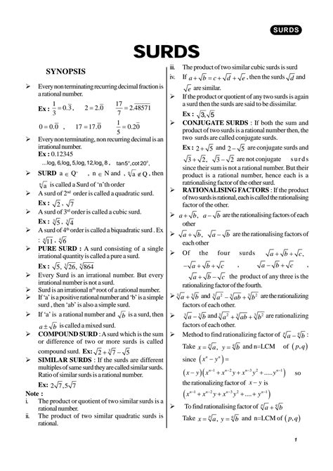 Solution Basic Surds Jee Main And Advanced Studypool