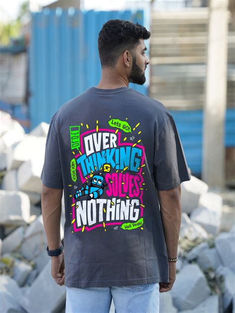 Overthinking Solves Nothing Oversized T Shirt The Chill Fit