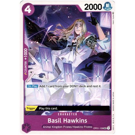 Basil Hawkins OP01 106 One Piece Card TCG Park