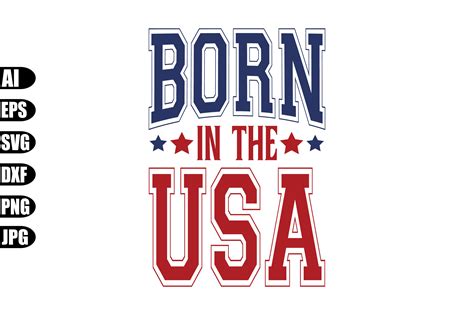 Born In The Usa Svg Graphic By Samira777 · Creative Fabrica