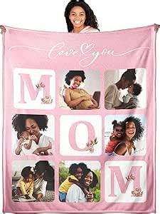 Amazon.com: Gifts for Mom,Custom Throw Blanket with Pictures,Mothers ...