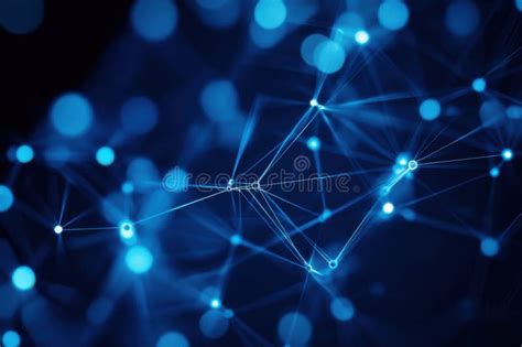 A Digital Network Illustration Featuring Interconnected Nodes And Glowing Lights Symbolizing