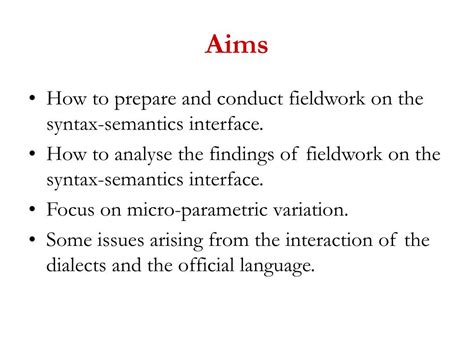 Ppt Micro Variation At The Syntax Semantics Interface Powerpoint Presentation Id4622930
