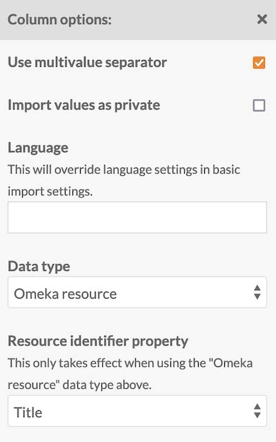 Csv Import Omeka S User Manual