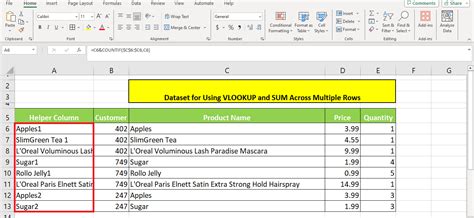 How To Use Vlookup To Sum Multiple Rows In Excel 3 Methods Pc Guide
