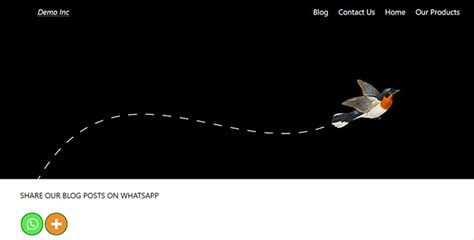 how to integrate share buttons and whatsapp chatbox