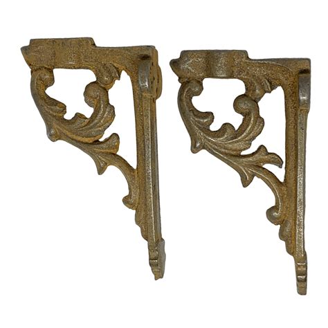 Cast Iron Clock Movement Mounting Brackets 5 14” X 3” Sold As A