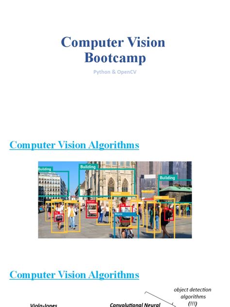 Computer Vision Bootcamp Download Free Pdf Computer Vision Graphics