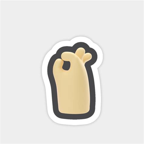 Just Oke Hand Sign Ok Hand Sign Sticker Teepublic