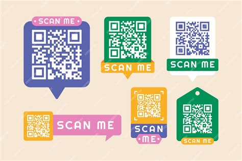 Premium Vector Flat Design Scan Me Label