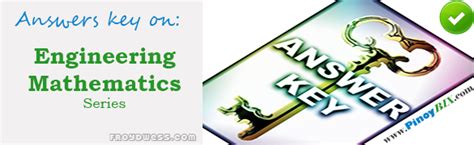 Mcq In Engineering Mathematics Part 14 Answers