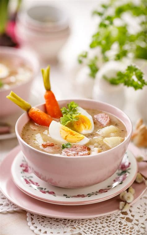 A Zurek Polish Easter Soup For The Festive Season Stock Image Image Of Easter Homemade