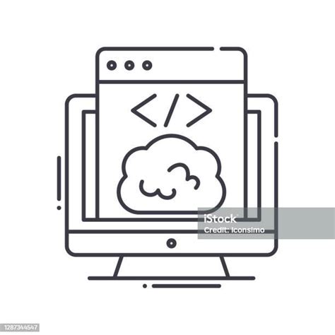 Web 編碼圖示線性隔離插圖細線向量網頁設計符號輪廓概念符號白色背景上可編輯的描邊向量圖形及更多qr條碼圖片 Qr條碼 一組物體