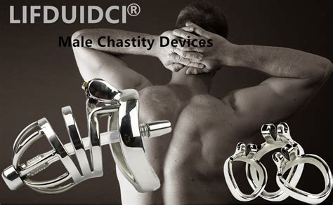 Male Chastity Device Cock Cage With Urethral Plug