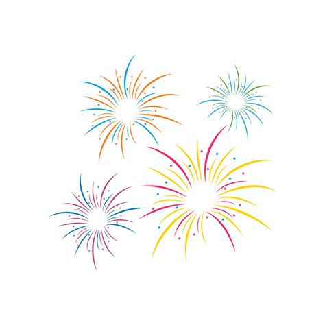 Firework Vector Template Illustration 16107908 Vector Art At Vecteezy