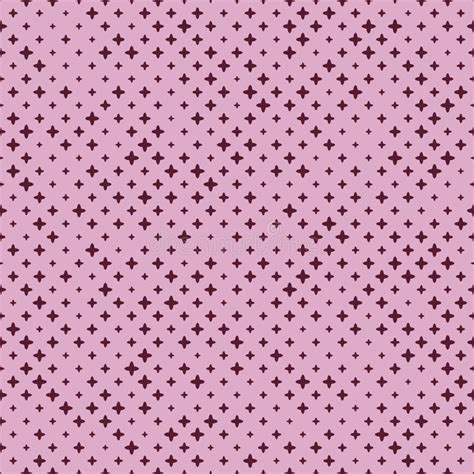 Seamless Geometric Spotted Pattern Halftone With Stars Or Cross Vector Illustration Stock