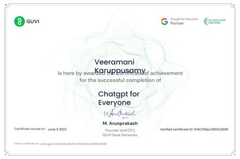 Veeramani K On Linkedin Ai Guvi Chatgptai