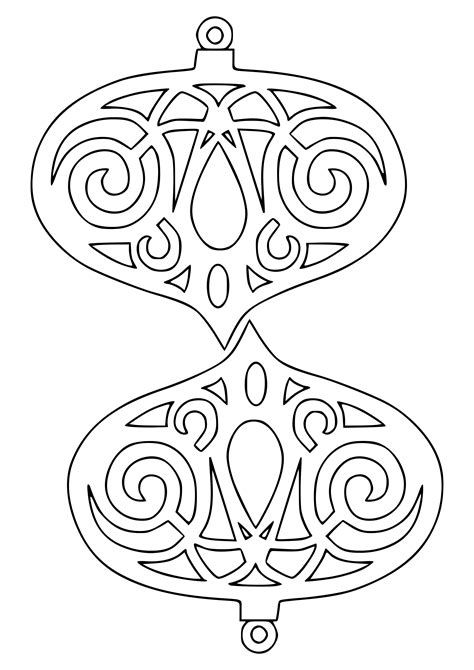 Шаблоны елочных игрушек скачать и вырезать из бумаги —