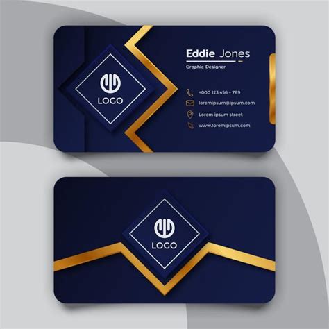 Luxury Golden Business Card Design Template Premium Visiting Card