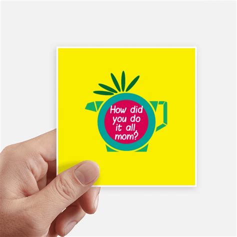 Mother Loves Strong Omnipotent Sticker Square Waterproof Stickers Wallpaper Car Decal