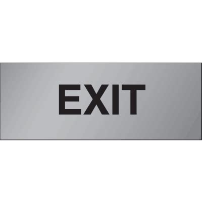 Brass And Aluminum Door Signs Exit Seton
