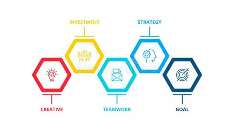 Business Data Visualization Process Chart Abstract Elements Of Graph