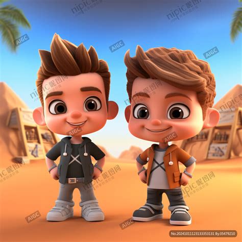 Ai创作图q版布朗族男生 卡通农民小哥小伙子 原创卡通智能小子 三维卡通人物建模 卡通写实人物 潮流小孩卡通玩偶公仔 卡通布朗族男 民族人物q版男孩 立体卡通人物 Q版黎族男孩 三维卡通人物