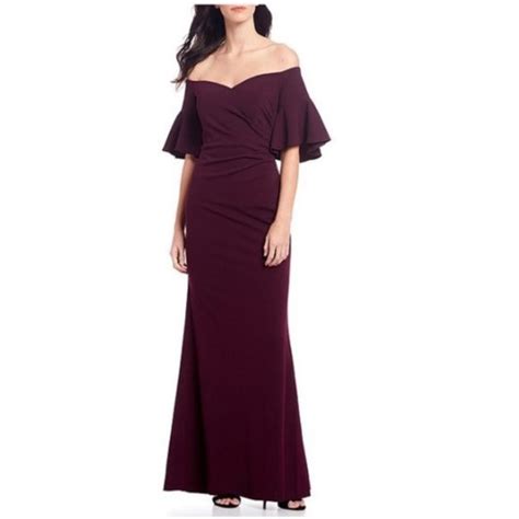 Calvin Klein Dresses Calvin Klein Burgundy Gown Poshmark