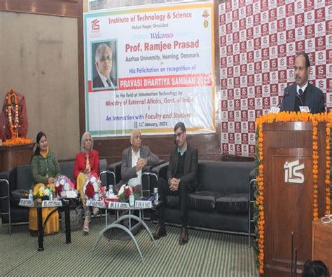 Felicitation Of Prof Ramjee Prasad Who Received The Pravasi Bharatiya