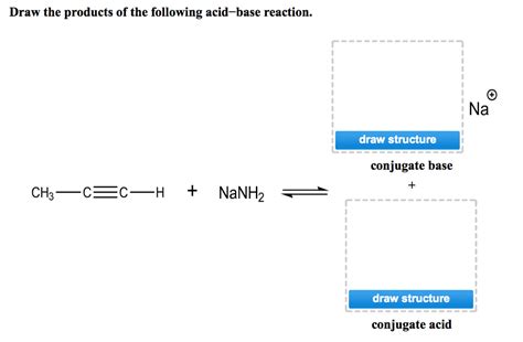 Solved Draw the products of the following acid-base | Chegg.com