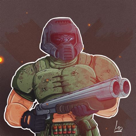 Doomguy Fan Art Комиксы Игровые арты Аниме