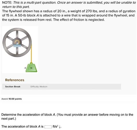 NOTE This Is A Multi Part Question Once An Answer Is Submitted You Will Be Unable To Return To