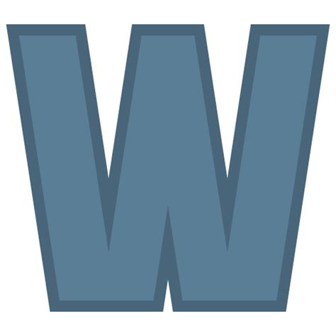 Letter W Free Education Icons