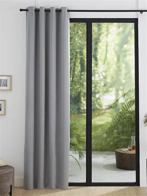 Rideau Occultant Thermique Argent 140 X 260 Cm Gris Kiabi Nu€