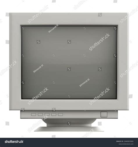 Vector Isolated Retro Crt Monitor Stock Vector Royalty Free