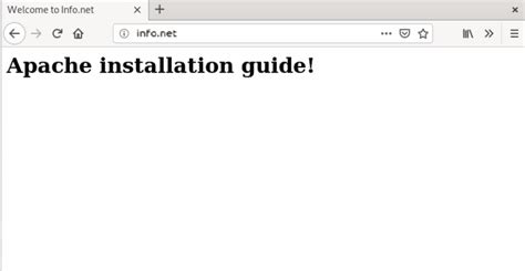 How To Install And Configure Apache Web Server With Virtual Host On Debian 10 Linuxways