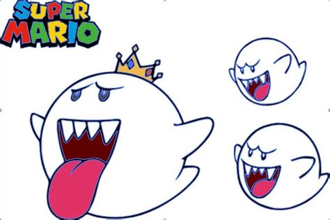 Super Mario SVG DXF EPS Png Illustrator King Boo Etsy Canada