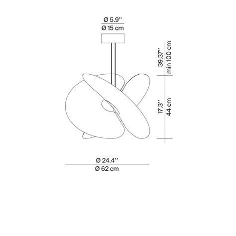 Luceplan Levante Μοντέρνα Κρεμαστά Φωτιστικά Σαλονιού Τραπεζαρίας