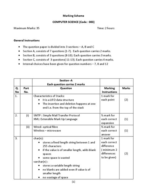 cs sample paper ms term ii pdf computer network world wide web