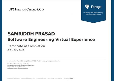 Samriddh Prasad On Linkedin Jpmorganchase Forage Virtualinternship