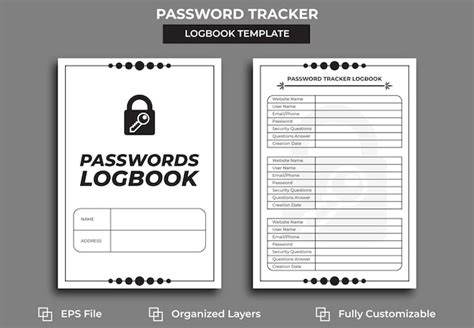 Password Tracker Vectors And Illustrations For Free Download