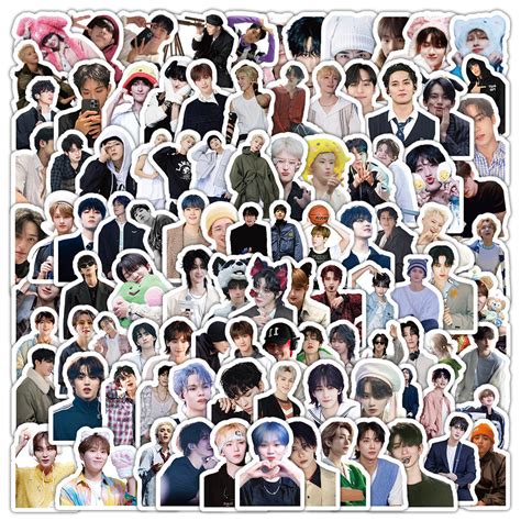 สติกเกอร์ ลายกราฟฟิติ Seventeen สไตล์เกาหลี สําหรับตกแต่งกระเป๋าเดินทาง แล็ปท็อป โน๊ตบุ๊ค 100