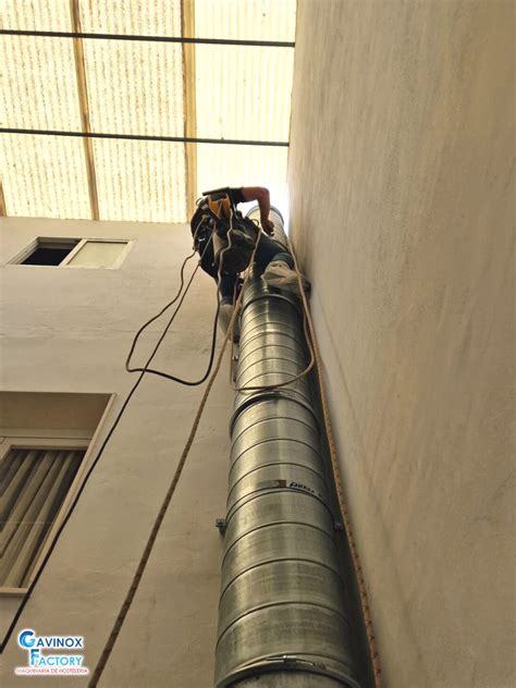 instalación completa de extracción de humos en alameda málaga gavinox