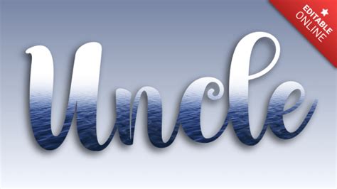 Uncle Text Effect Generator