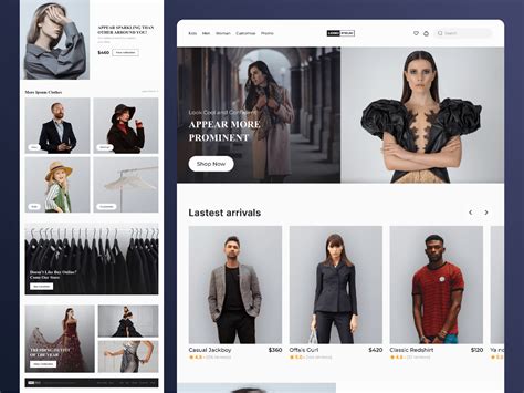 Download Ipsumclothes Outfit Landing Page Design Figma Template Shaynakit