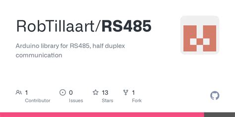 RS485 README Md At Master RobTillaart RS485 GitHub