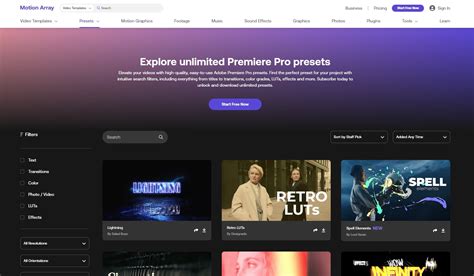motion array the go to platform for video templates presets and more