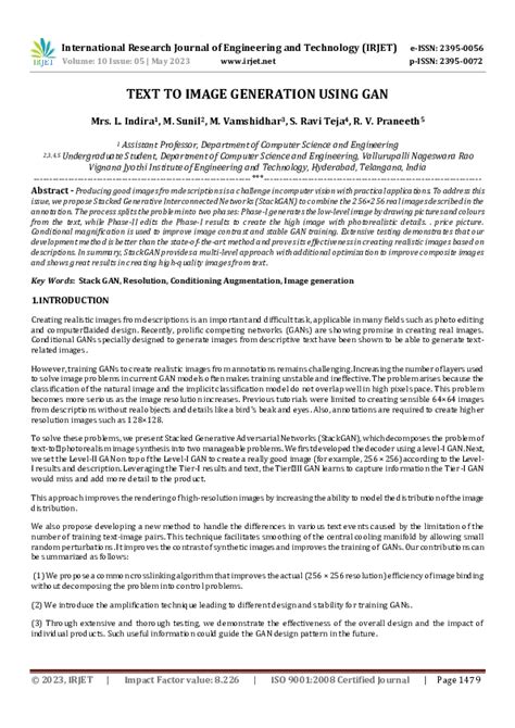 pdf text to image generation using gan