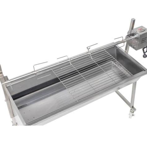 The Master 1200 Stainless Steel Spit Roaster With 30kg Motor Flaming
