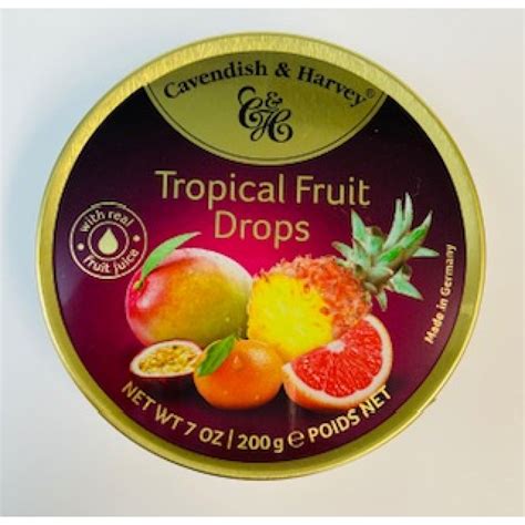 Tropical Fruit Drops Glader Confectionery